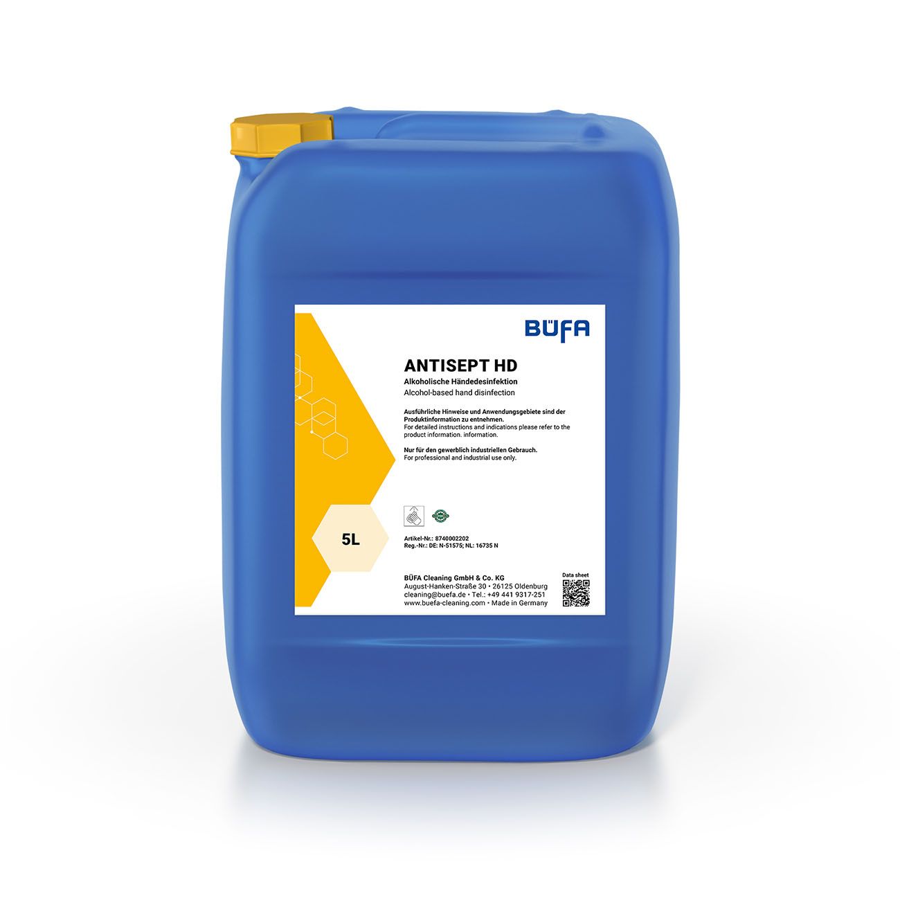 Antisept HD: Alcohol-based hand disinfectant